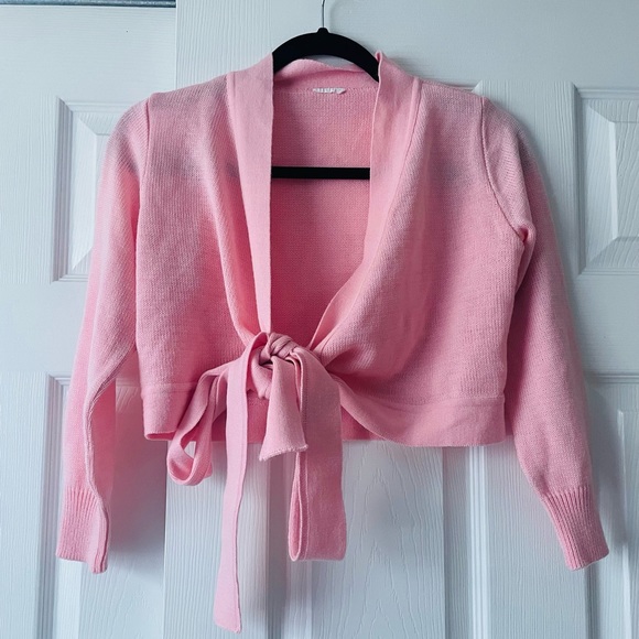 Sweaters | Madia Pink Wrap Cardigan Xs | Poshmark